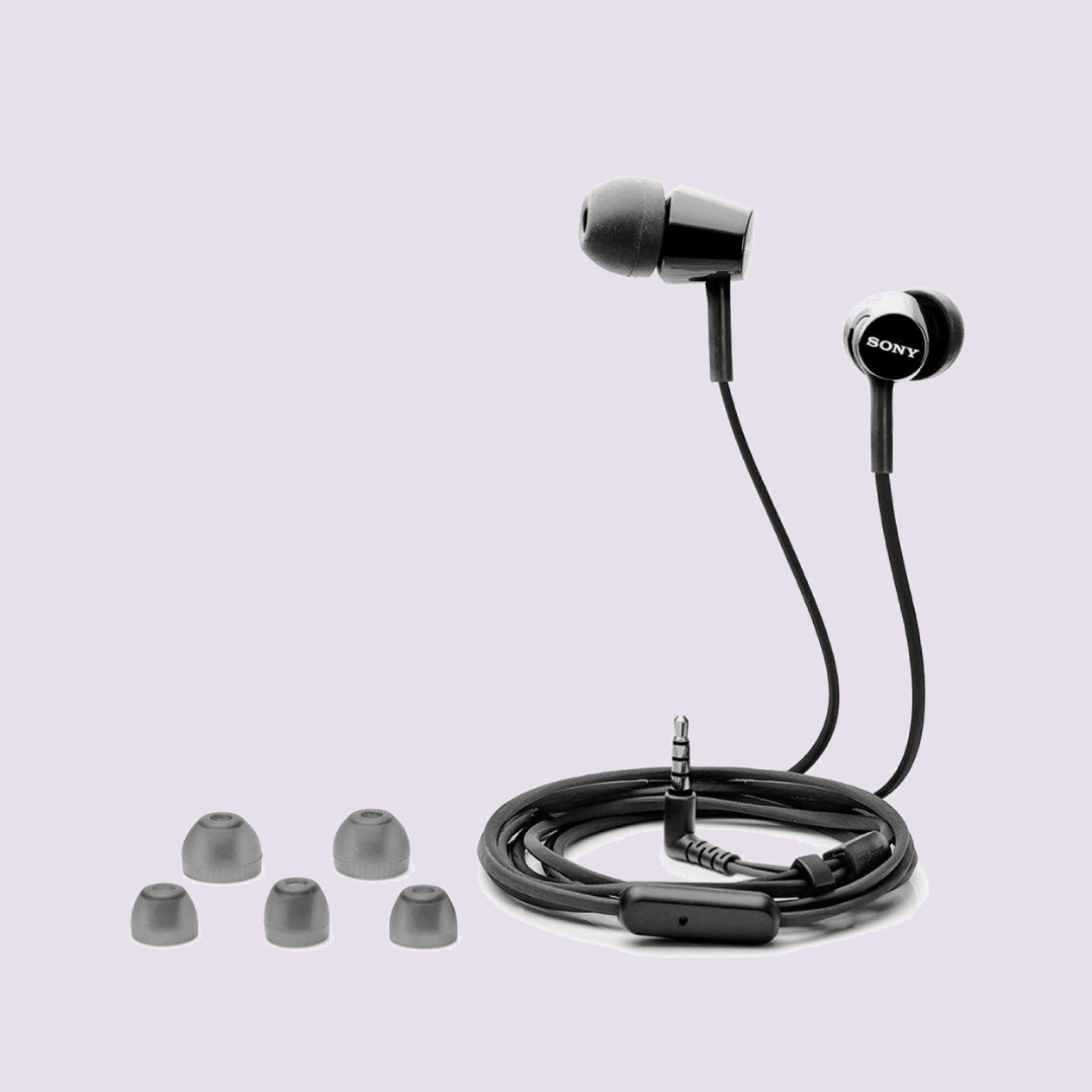 Sony MDR-EX155AP In Ear Headphones With Mic | Aurem Audio