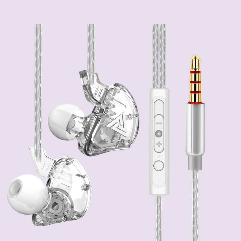 QKZ AK6 – HD – In-Ear Monitor Earphones with Mic & Case | Aurem Audio